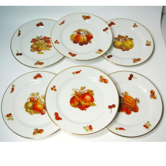 JWK Kuba | Dining | Kuba Plates Complete Set 6 West Germany Gold Rimmed ...